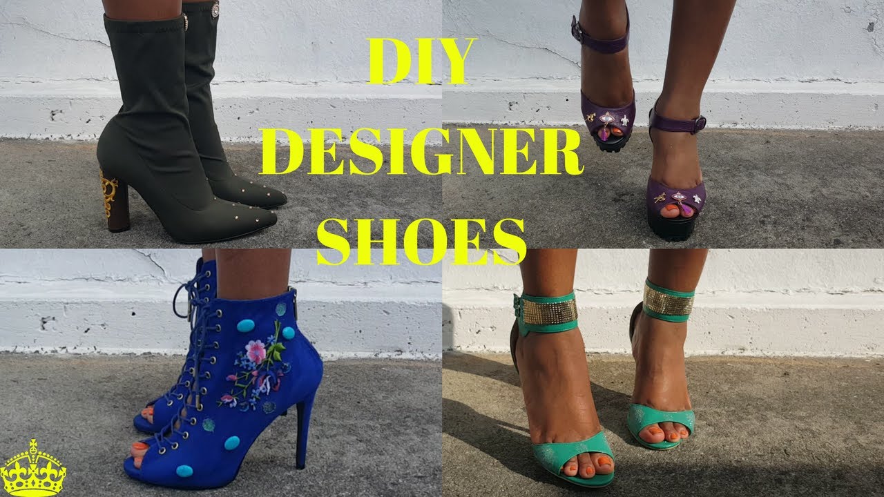 HOW TO: DIY DESIGNER SHOES! - YouTube