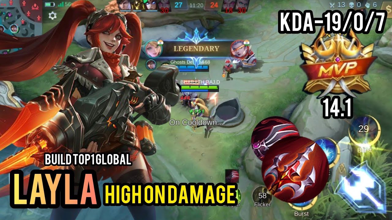 Layla carry the match insane damage #mlbb #layla - YouTube