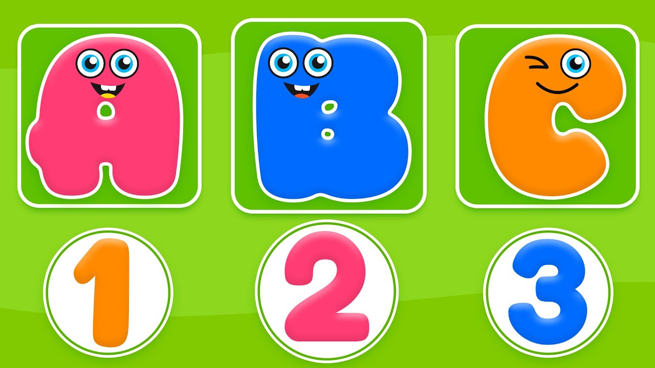 ABC, 123 & Shapes Learning Videos For Preschool | ABC And One Two Three ...