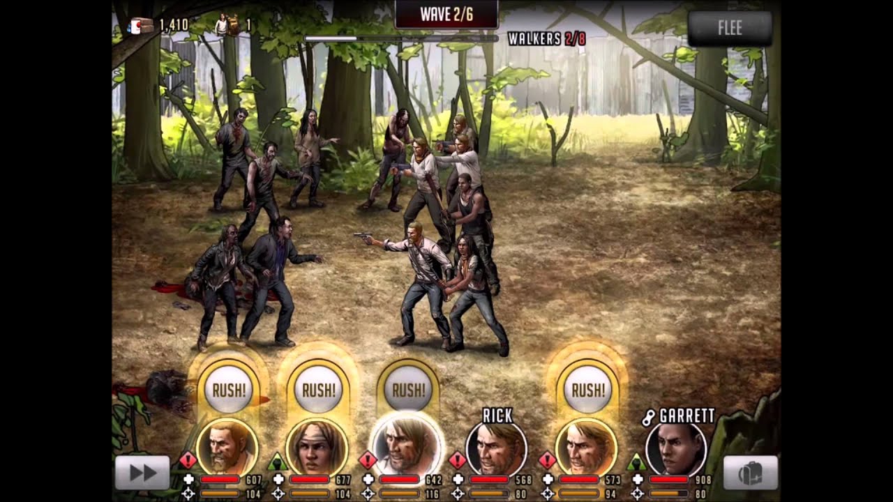 Walking Dead : Road to Survival - Level 12 NorthEast Woods Zone - Stage ...
