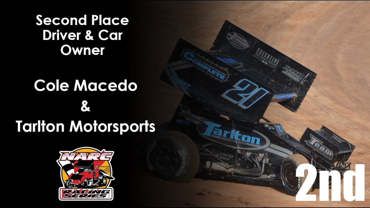 COLE MACEDO - RUNNER-UP IN THE 2024 NARC 410 SPRINT CAR SERIES ...