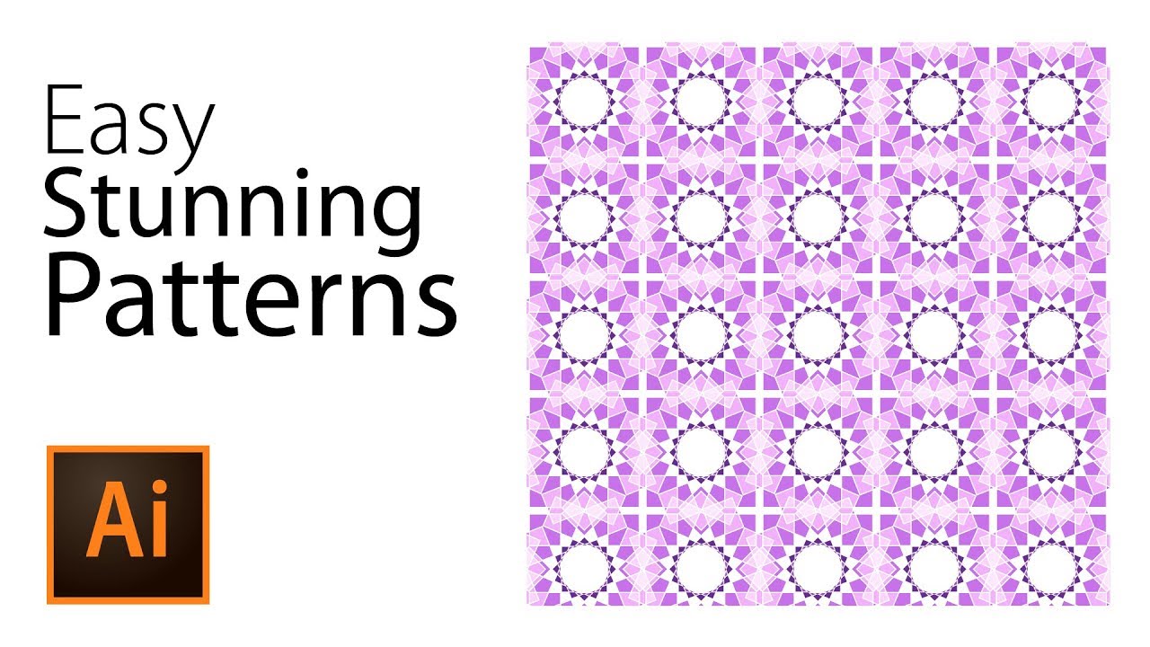 Creating PATTERNS in Illustrator - Very Easy Technique! - YouTube