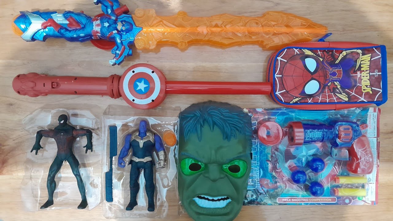 Marvel Popular Toy Colection [] Spiderman, Action Doll, Marvel toy gun ...