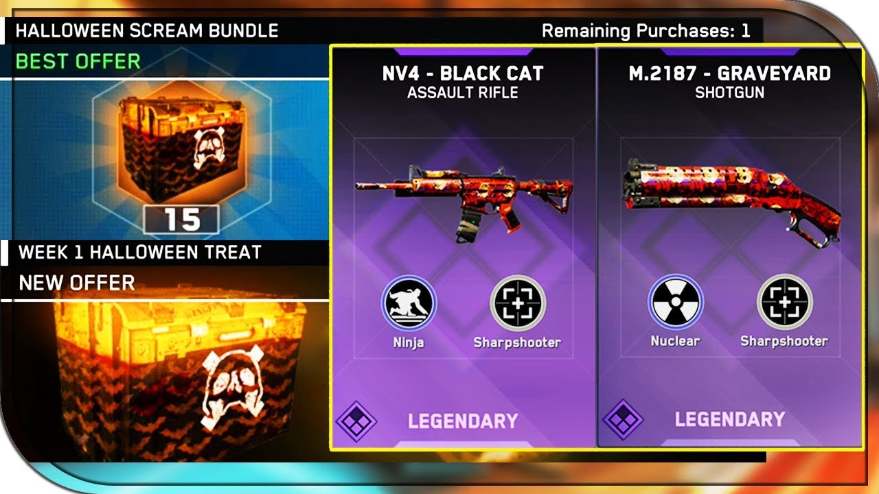 *NEW* HALLOWEEN SCREAM BUNDLE OPENING! UNLOCKING NEW FREE NUKE VARIANT ...