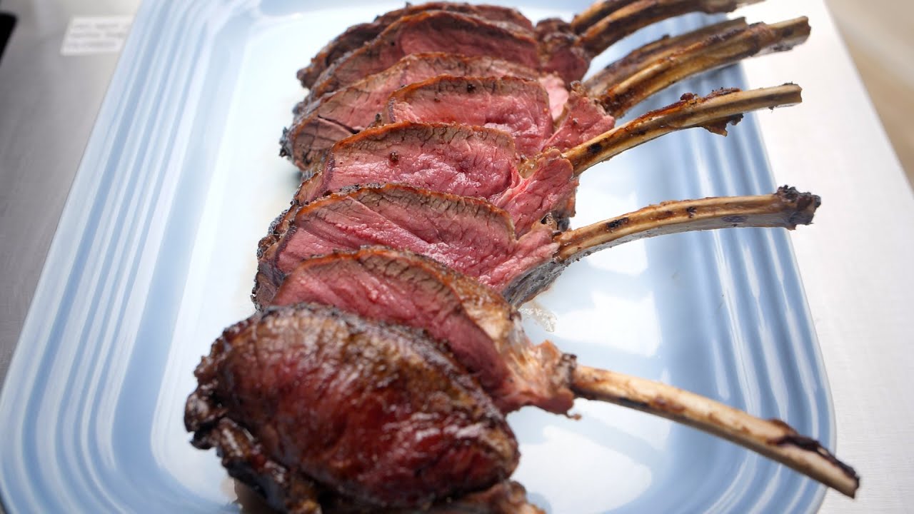 How to cook a venison rack on the barbecue - YouTube