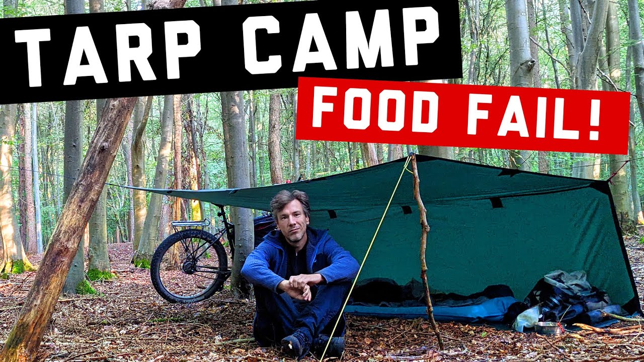 Tarp Camp & Food Fail - YouTube