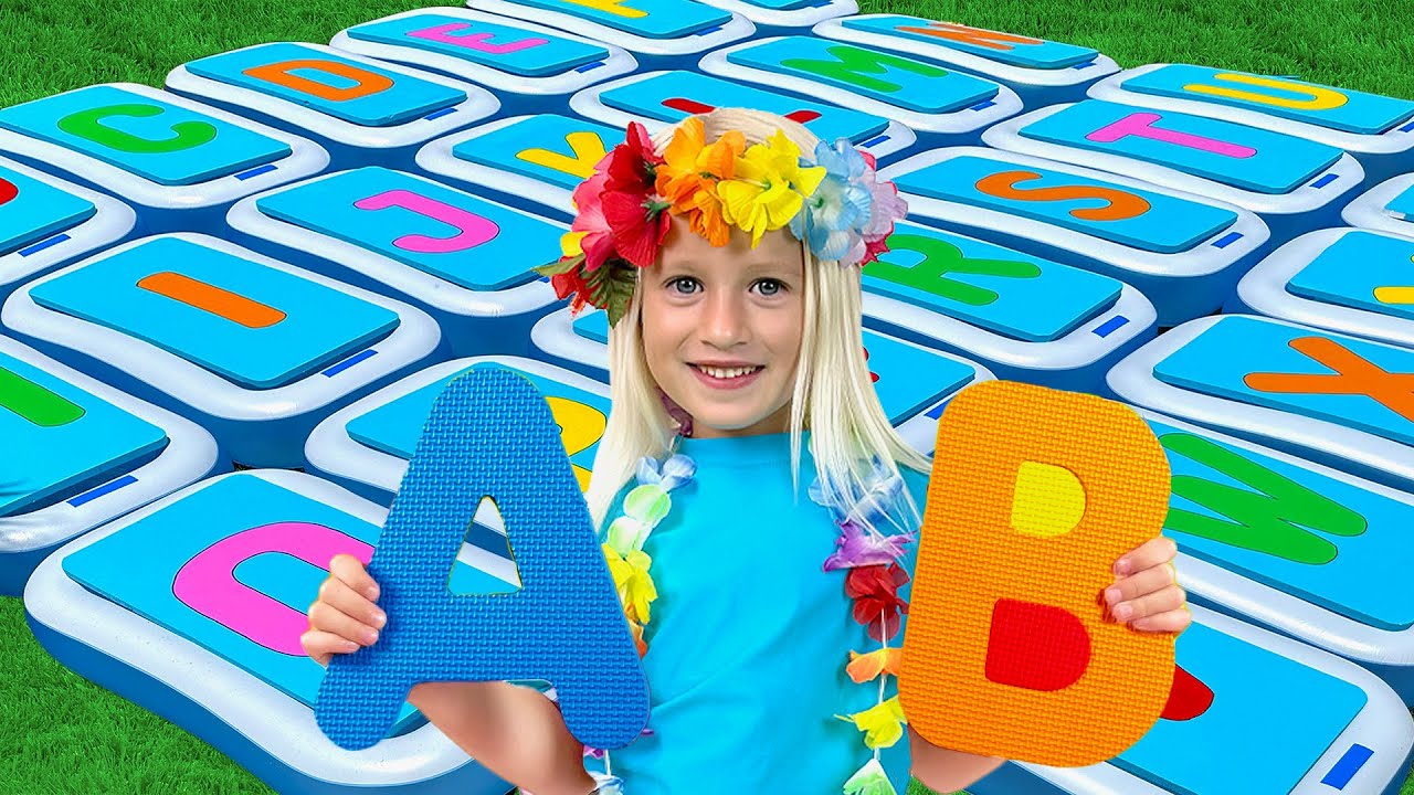 English Alphabet with pools - Useful stories for kids from Katya and ...