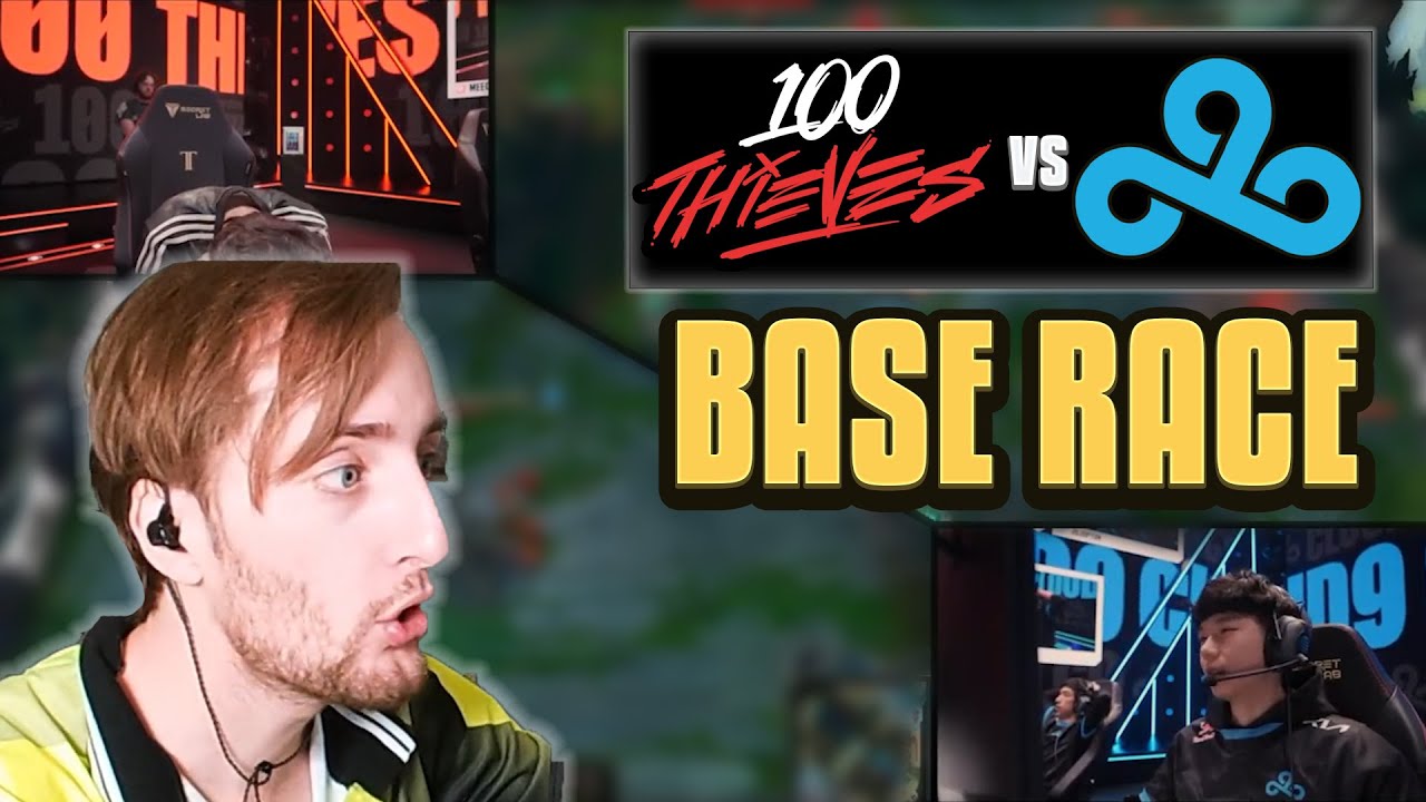 100 Thieves Crazy Base Race | 100T vs C9 | Szajnuk Reaction - YouTube
