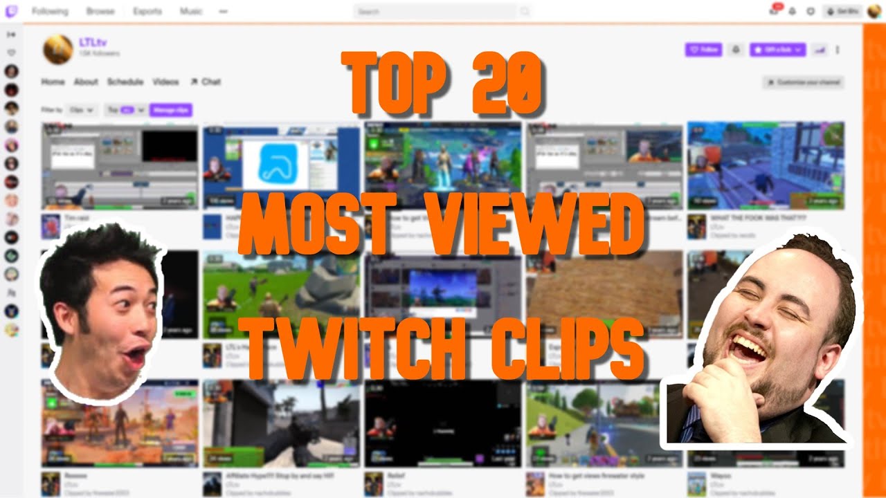 My Top 20 Most Viewed Twitch Clips - YouTube