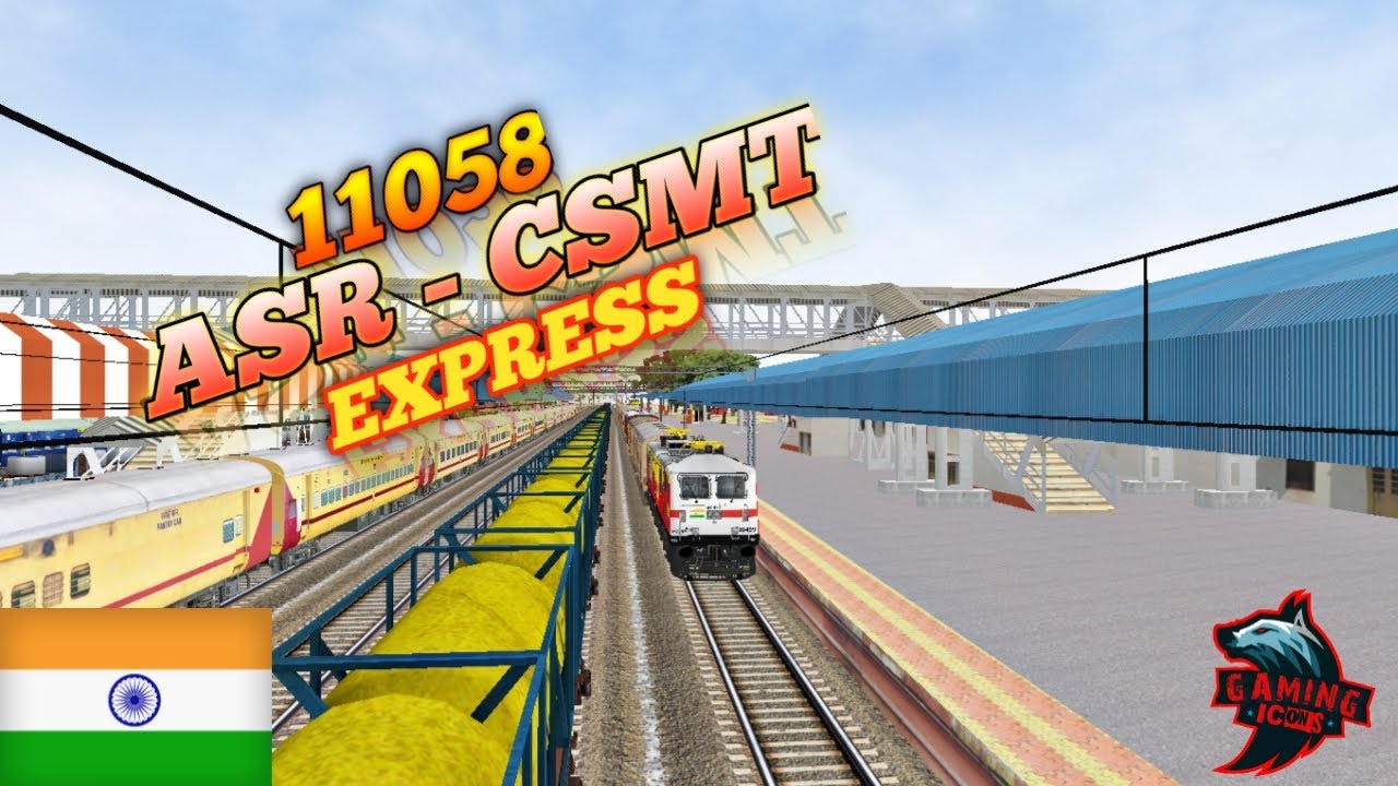 AJ KON KON OVERTAKE KAREGA?? | 11058 AMRITSAR CSMT EXPRESS | MSTS ...
