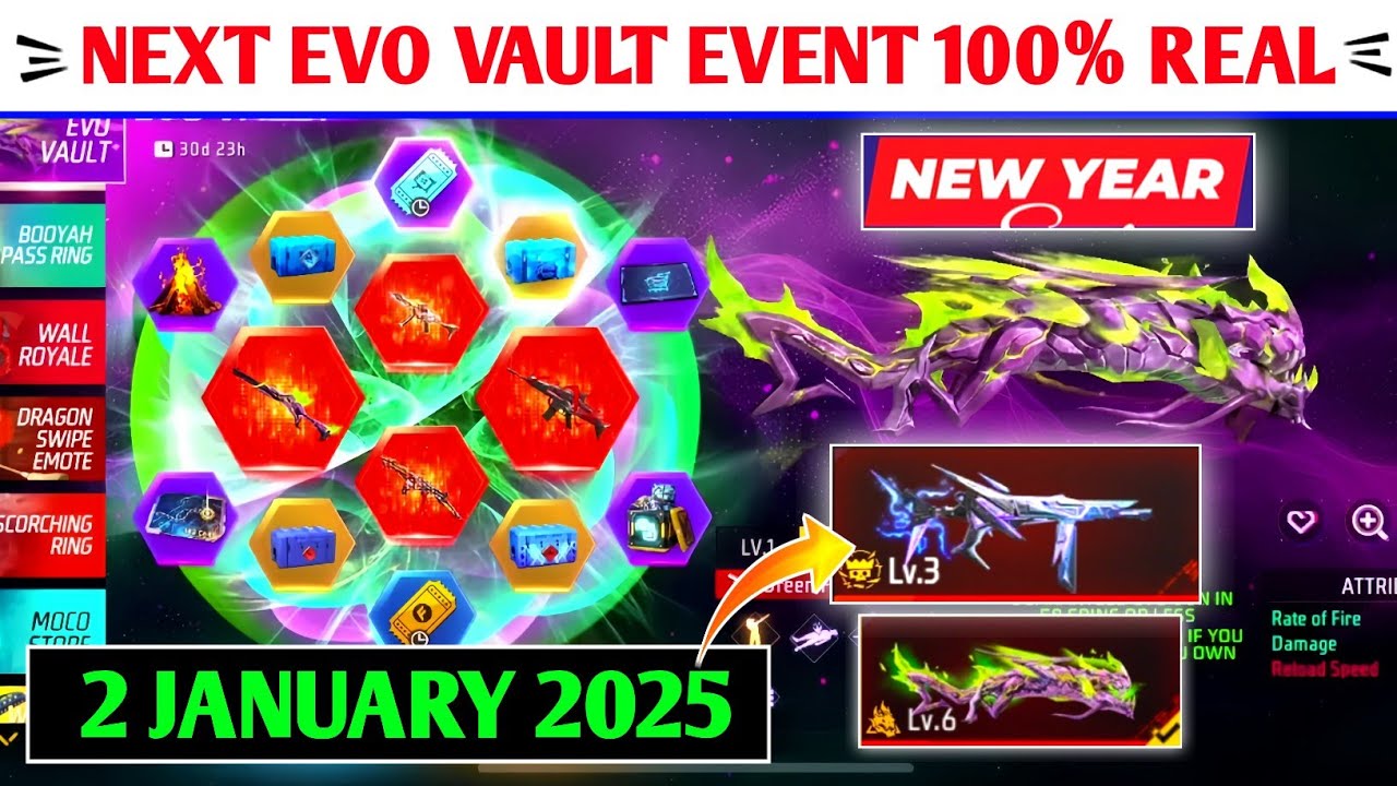 Next Evo Vault Event ? | Free Fire January Month Evo Vault | Which Is ...