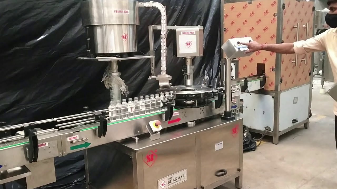 Automatic Single Head CTC Caps Pressing Machine - YouTube