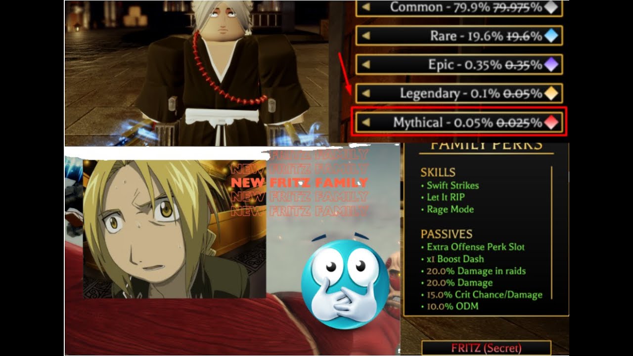 Rolling New MYTHICAL FRITZ CLAN Attack On Titan Revolution - YouTube