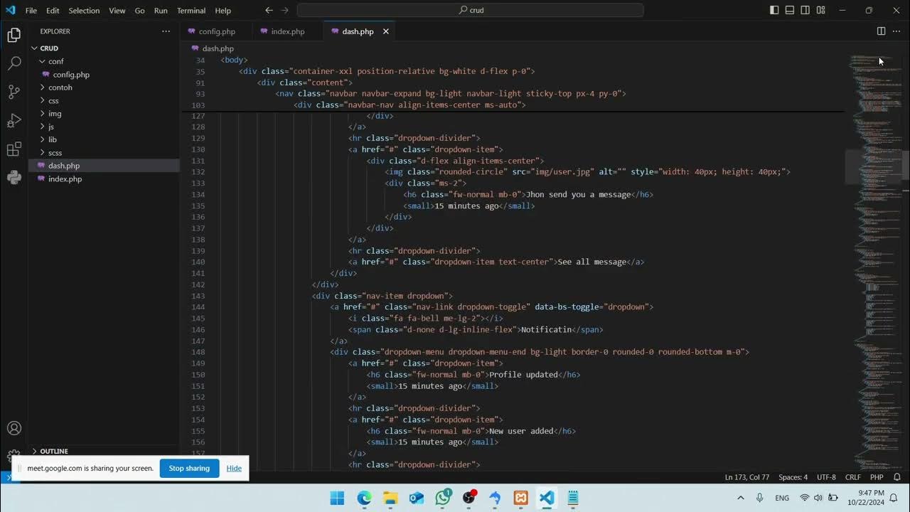 Setting Session PHP dan Konfigurasi Awal Template Bootstrap 5 #2 - YouTube