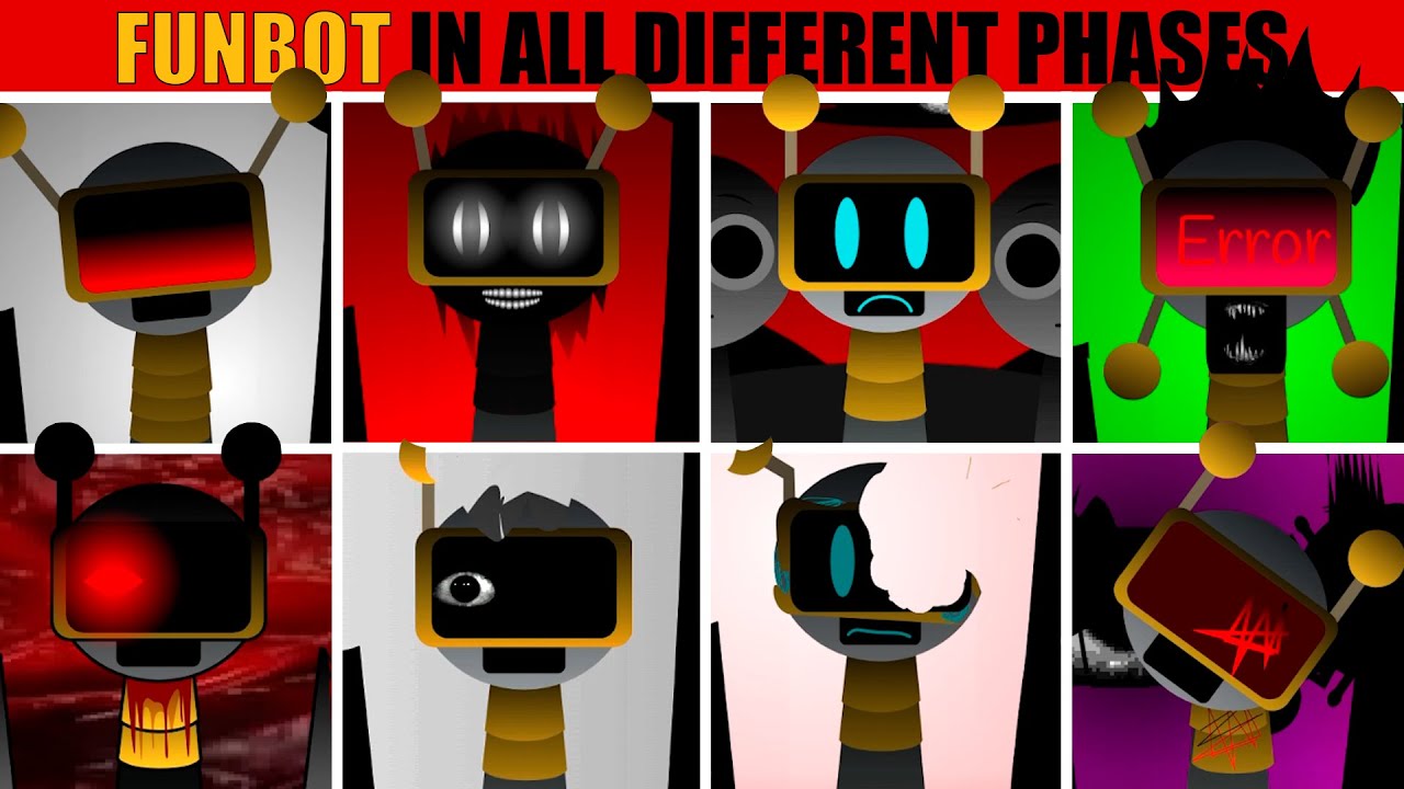 FUNBOT in ALL Different Phases | 1 - 888 Phases - YouTube