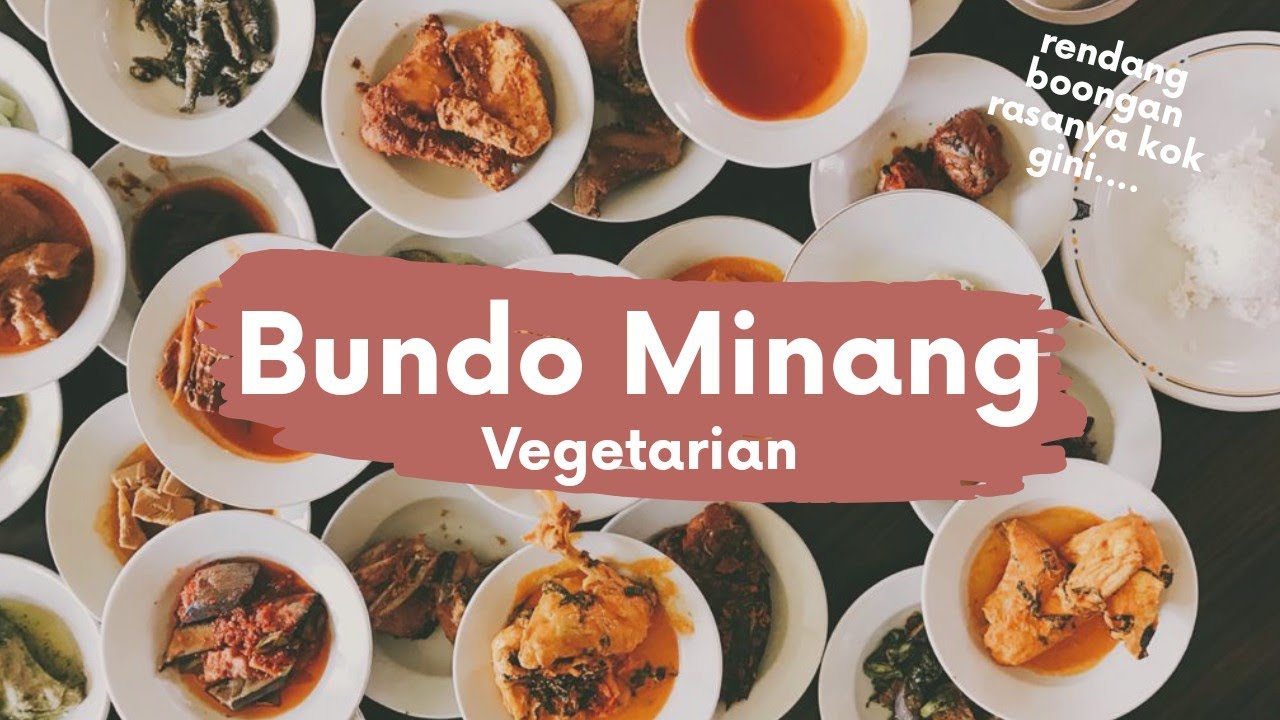 NASI PADANG VEGETARIAN - RENDANGNYA BOONGAN! Bundo Minang - YouTube