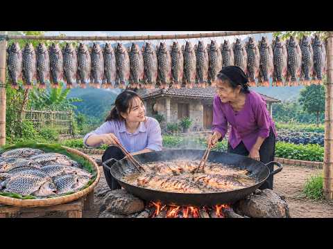Young Nurse & Her 80-Year-Old Grandma Catch Fish | Rebuilding Their Life Together
