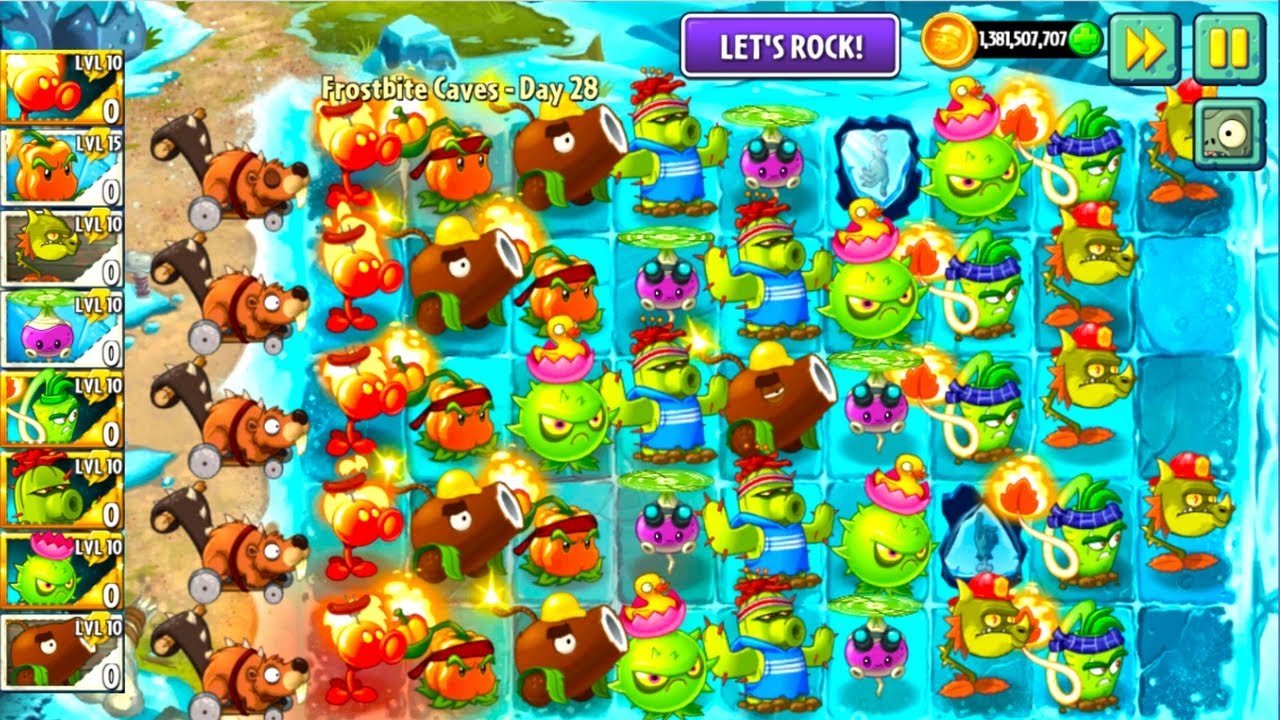 Every Plant MAX LEVEL - Plan and Defence in Plants vs Zombies 2 ...