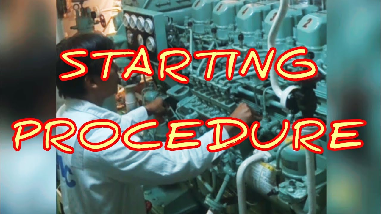 Auxiliary Engine Starting Procedure. @ByaherongMarinero - YouTube