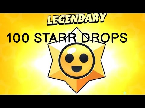 OPENING 100 STARR DROPS #brawlstars #100 #100starrdrops