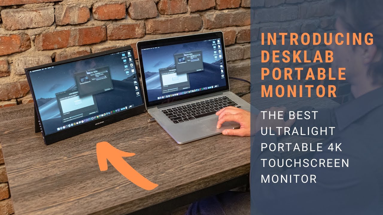 Introducing Desklab Ultralight Portable 4K Touchscreen Monitor - YouTube