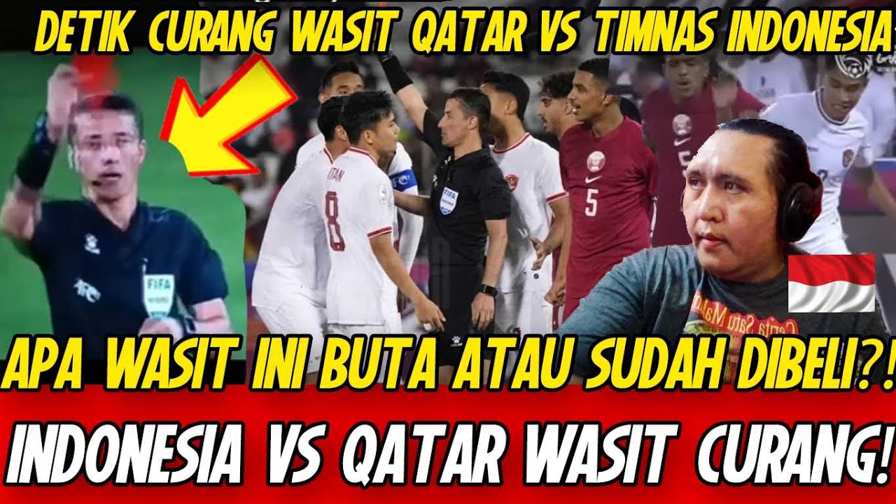 TIMNAS INDONESIA DIZOLIMI WASIT CURANG!!🇲🇾REACTION🇮🇩 - YouTube