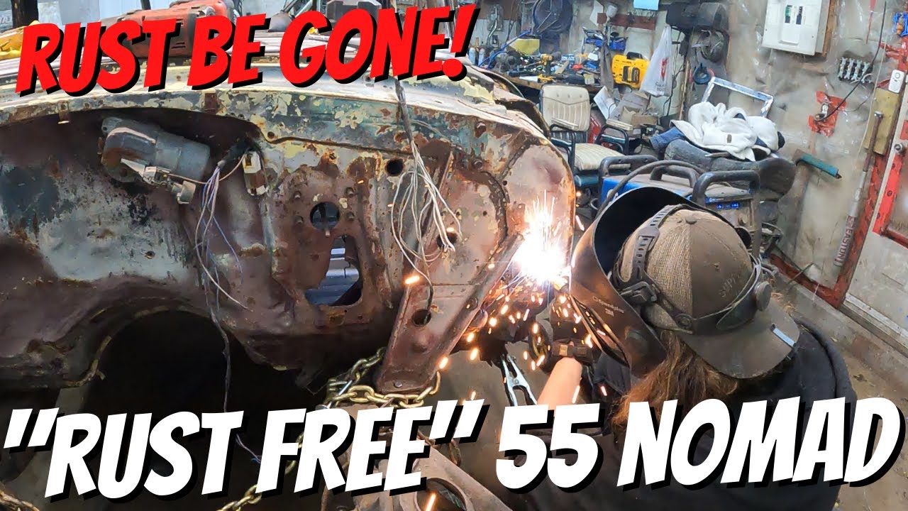 I Officially Own A RUST FREE 1955 CHEVY NOMAD - Final Rust Repairs Are ...