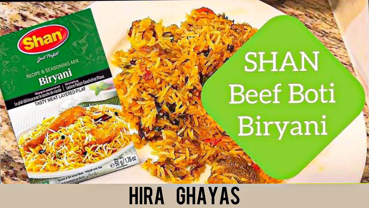 Beef Biryani - Shan Biryani Masala - YouTube