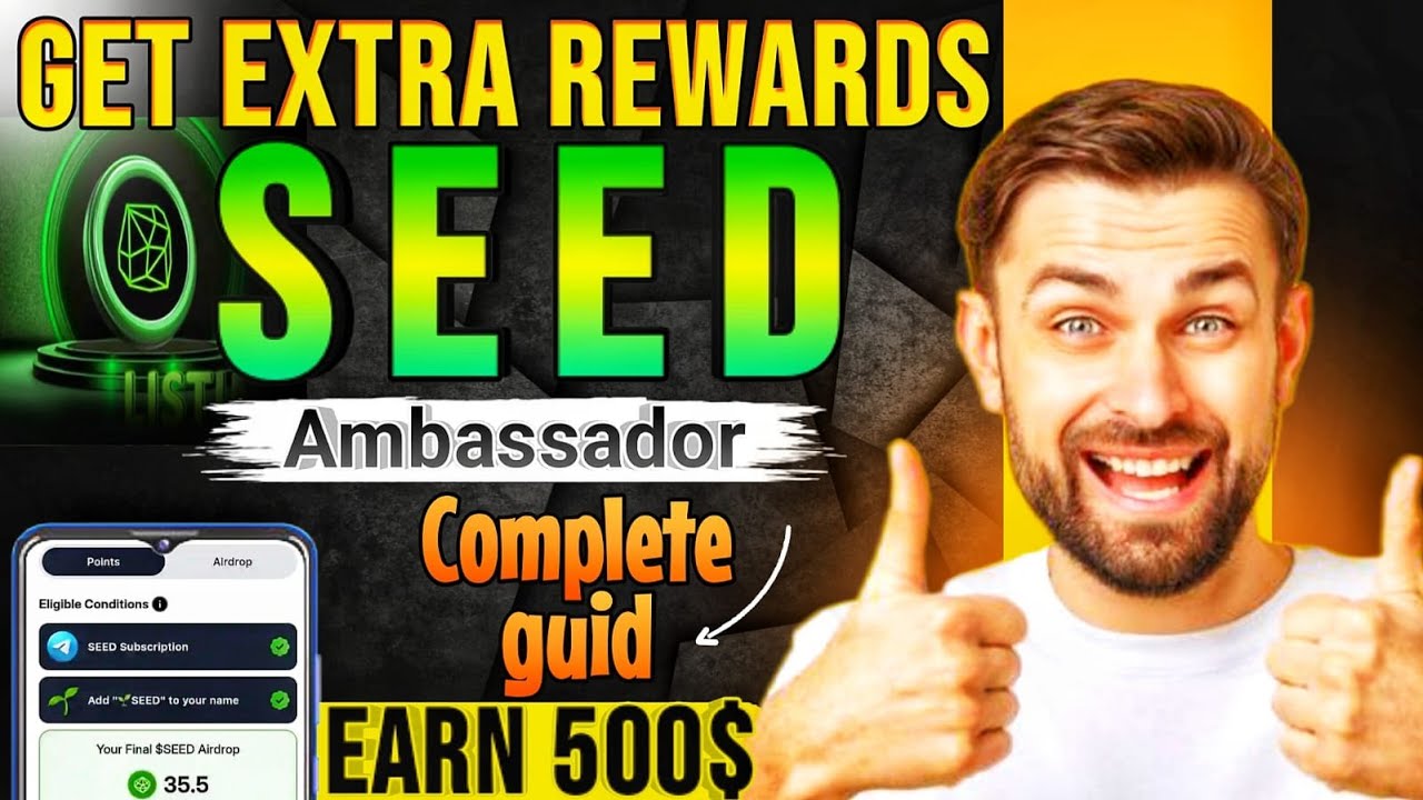 Seed Mon NFT Boxes task | seed new update | seed new ambassador Program - YouTube
