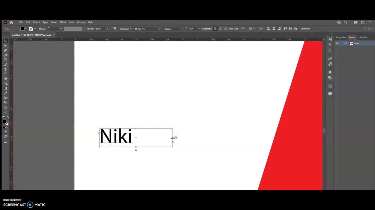 Adding Text and Overflow in Illustrator - YouTube