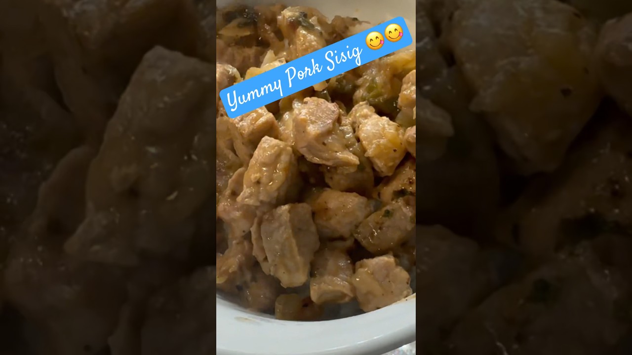 Yummy Pork Sisig! Traditional Filipino Dish! #meme #shorts # ...
