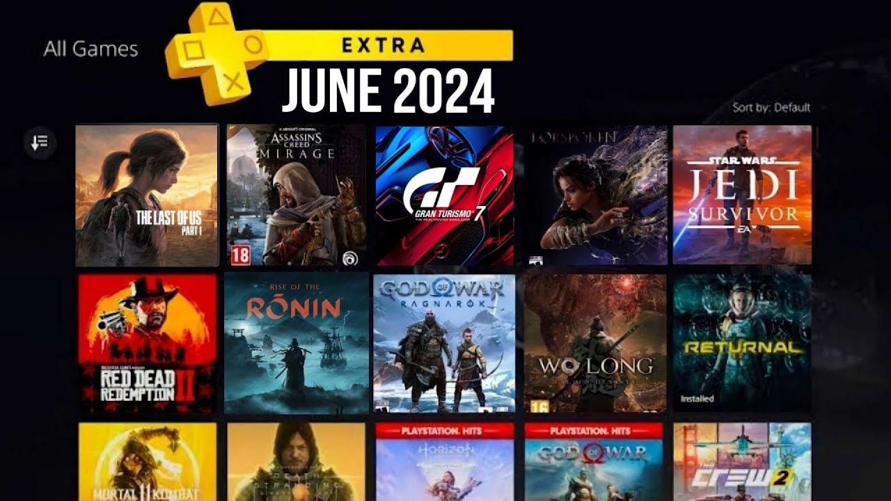 PlayStation Plus Extra All Available Games | June 2024 - YouTube
