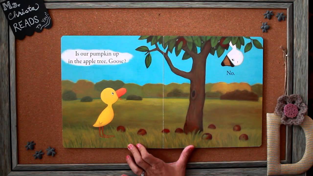 Duck and Goose find a pumpkin read along - YouTube