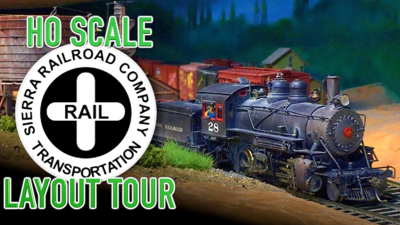 Sierra Railroad 1955 HO Scale Model Railroad Layout Tour with John Zach ...