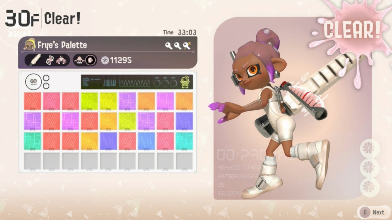 Splatoon 3 Side Order Frye's Palette Clear | No Hacks, No Vending, 1 ...