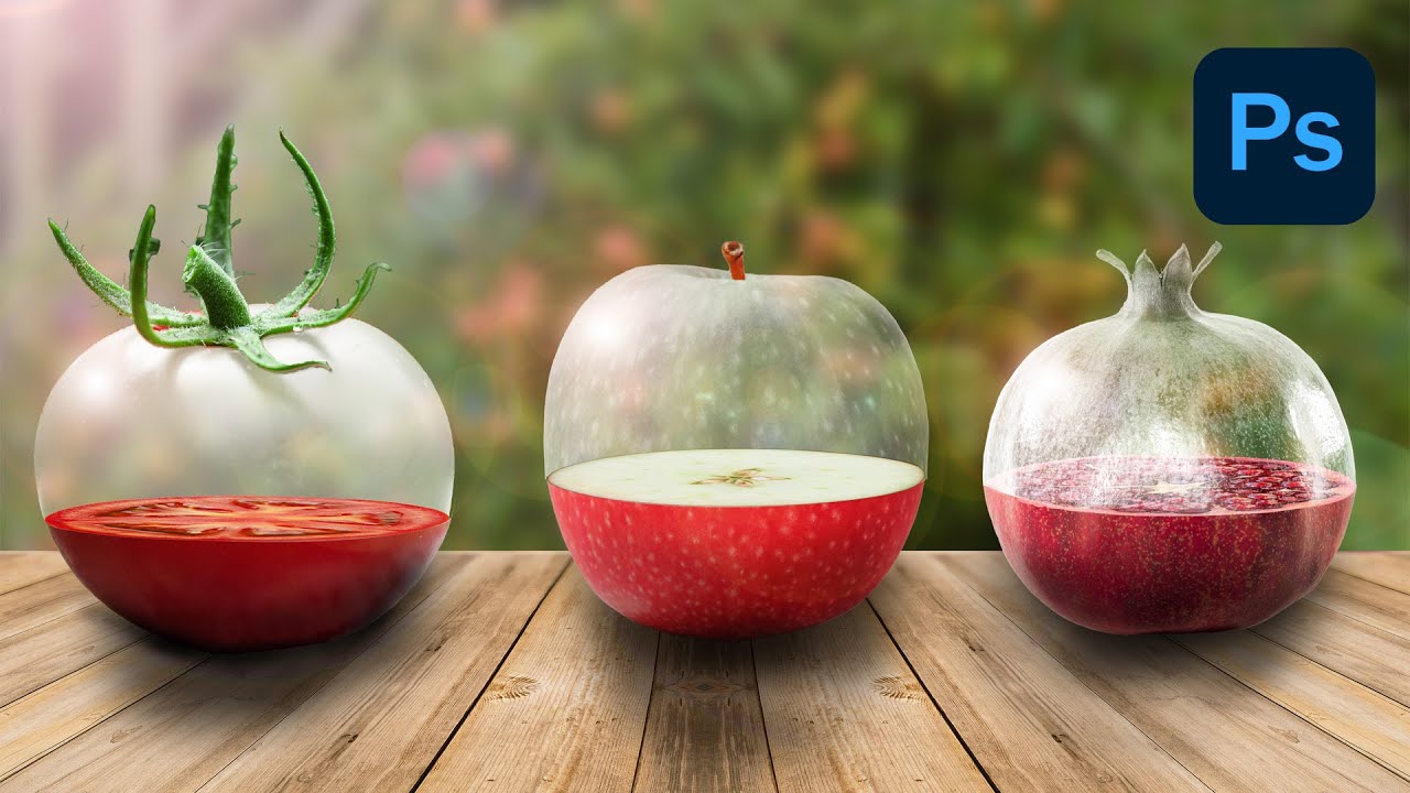 Transparent Fruit Photo Manipulation in Photoshop - YouTube