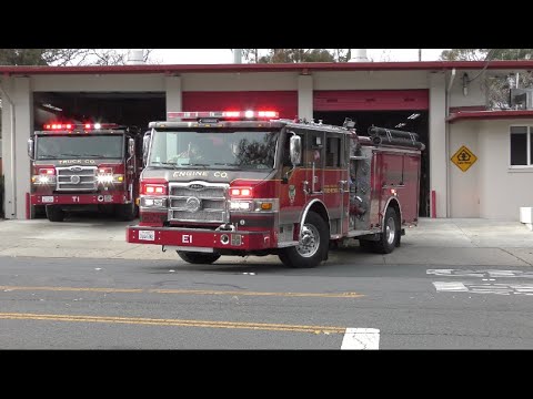 *FULL HOUSE RESPONSE* Contra Costa County Fire Protection Dist. Engine ...