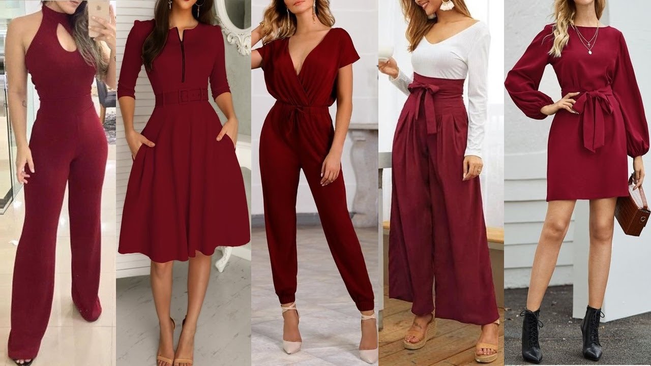 OUTFITS SOFISTICADOS Y DIFERENTES PRENDAS EN COLOR VINO DE MODA 2021 ...