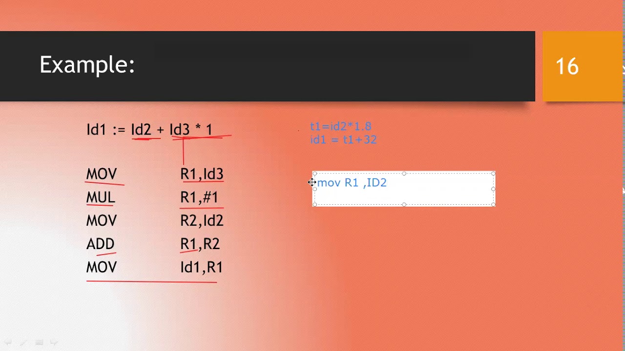 code generation phses of compiler design - YouTube