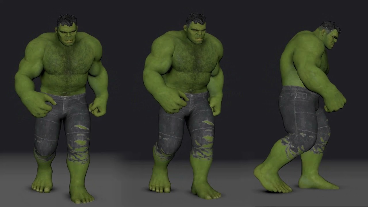 Hulk (Walk Animation Test) - YouTube