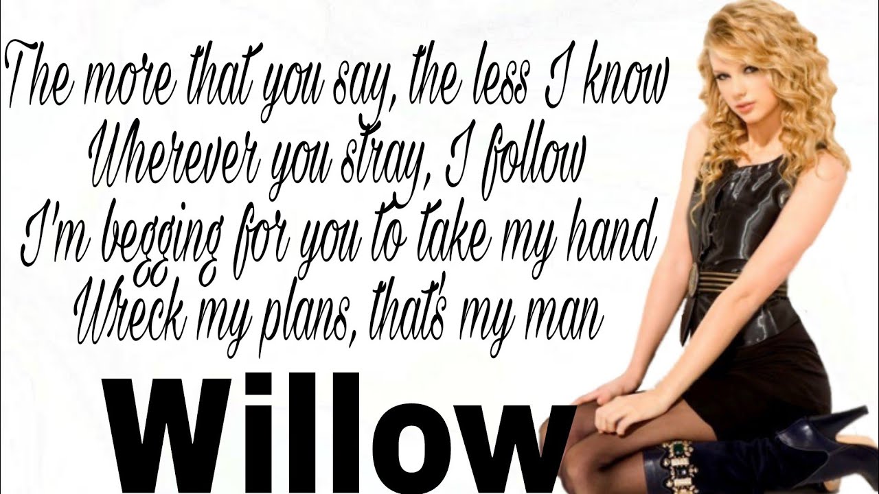 Taylor Swift : Willow (Lyric Video) - YouTube