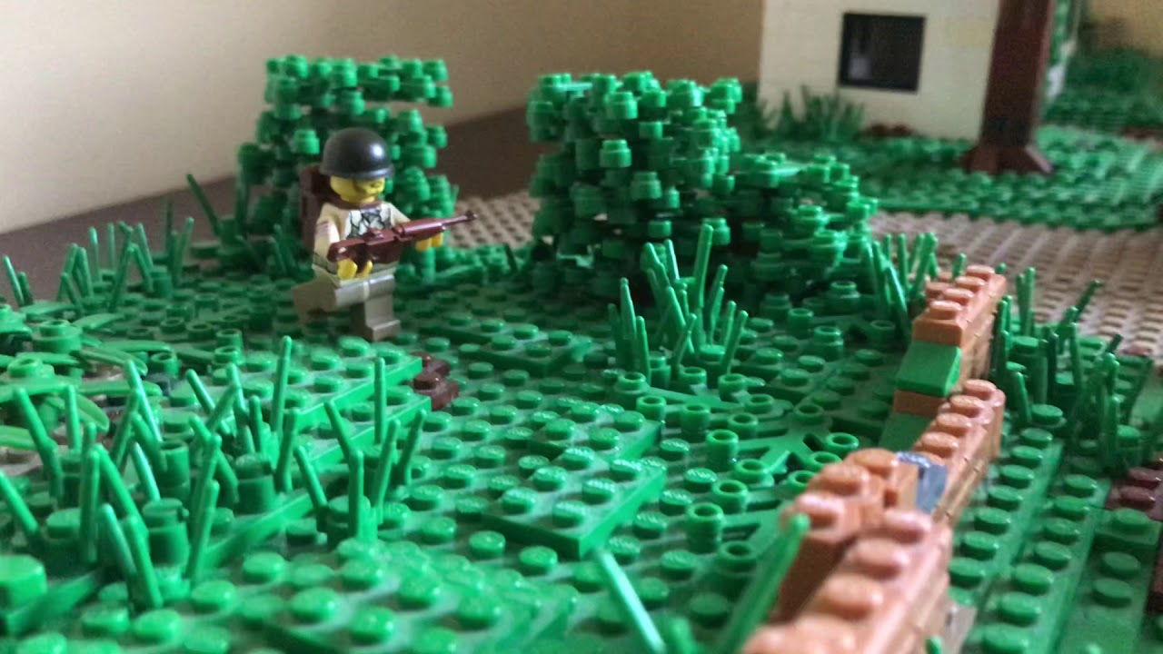 LEGO ww2 Normandy moc (entry into running in the 40s moc contest) - YouTube