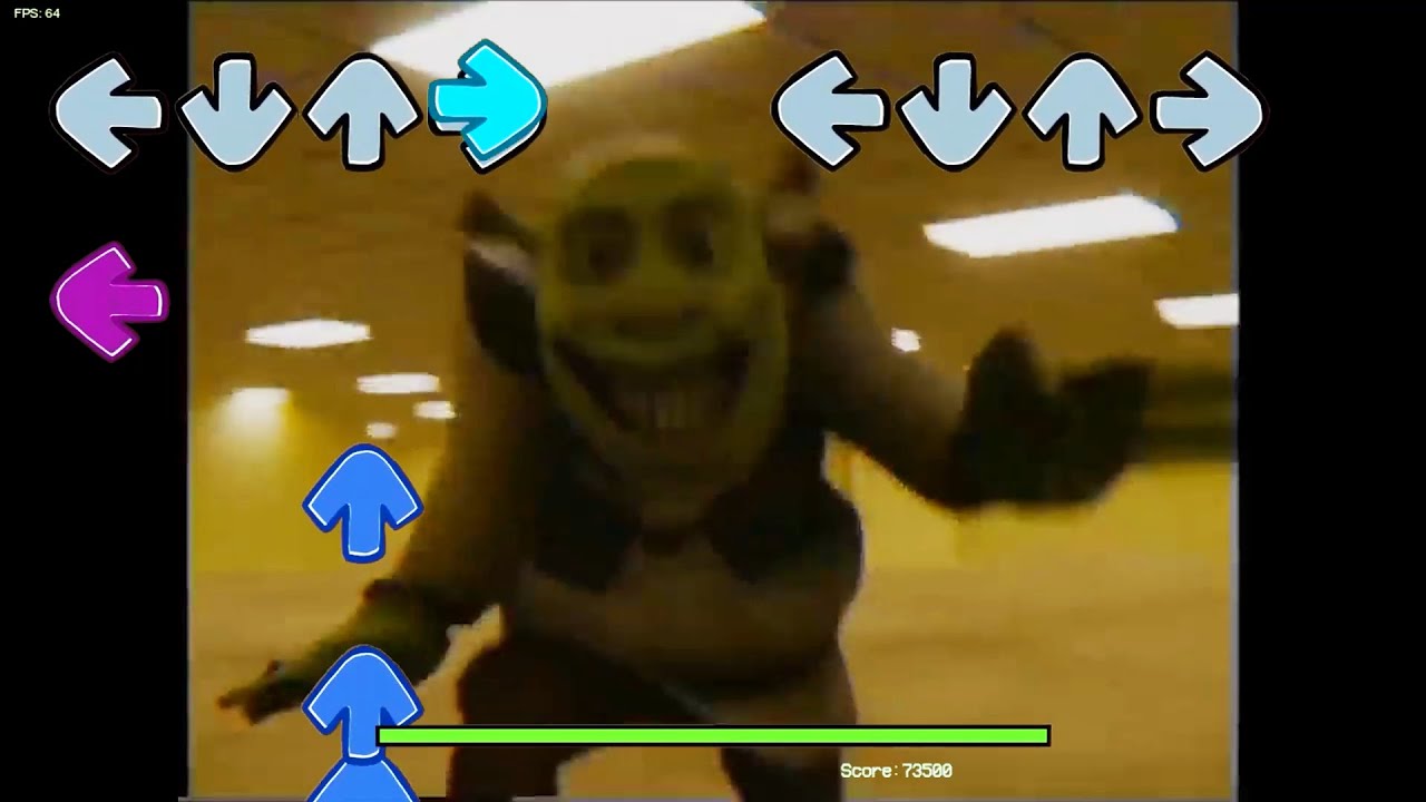 FNF Shrek and Entities dancing in Backrooms | Horror Version | FNF ...