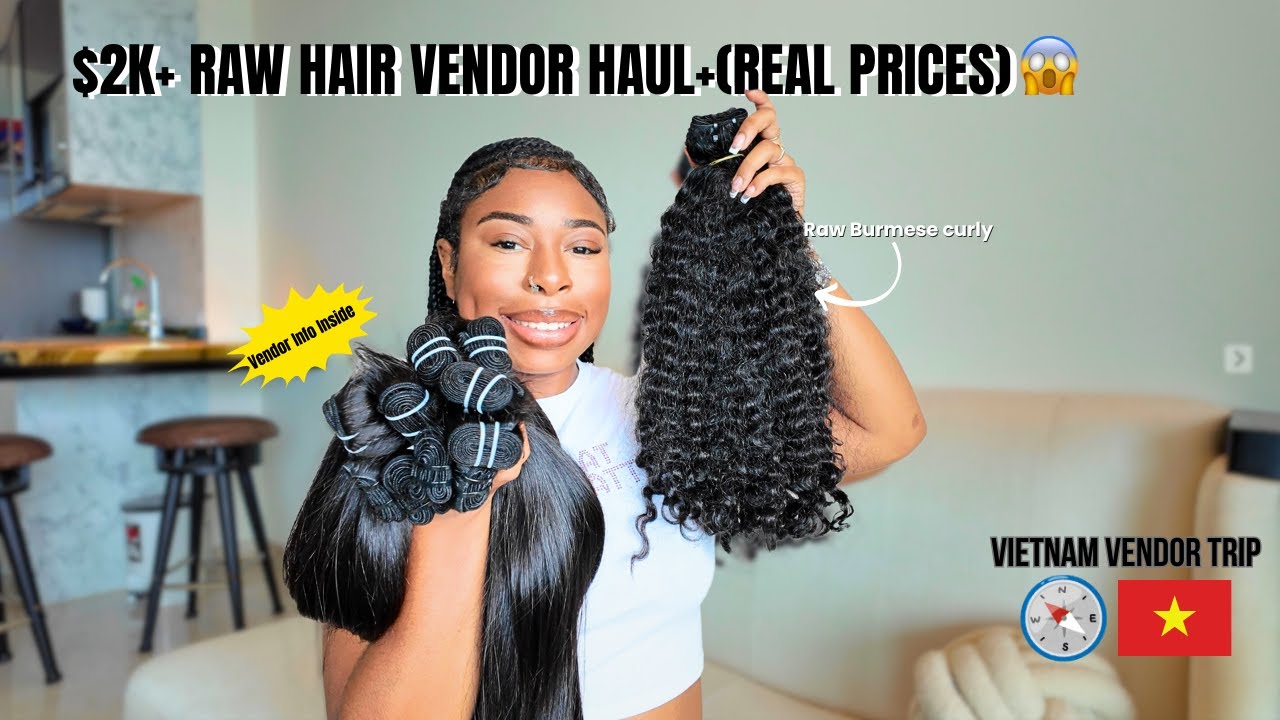 $2K+ RAW HAIR HAUL 😱 | Vietnamese Bundles, Closures & Vendor Tea You ...