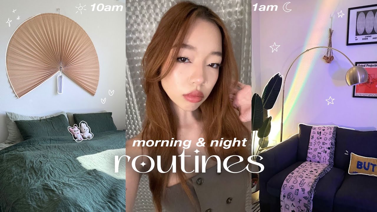 my 10AM morning + night routine 🐙: in summer, productive, healthy ...