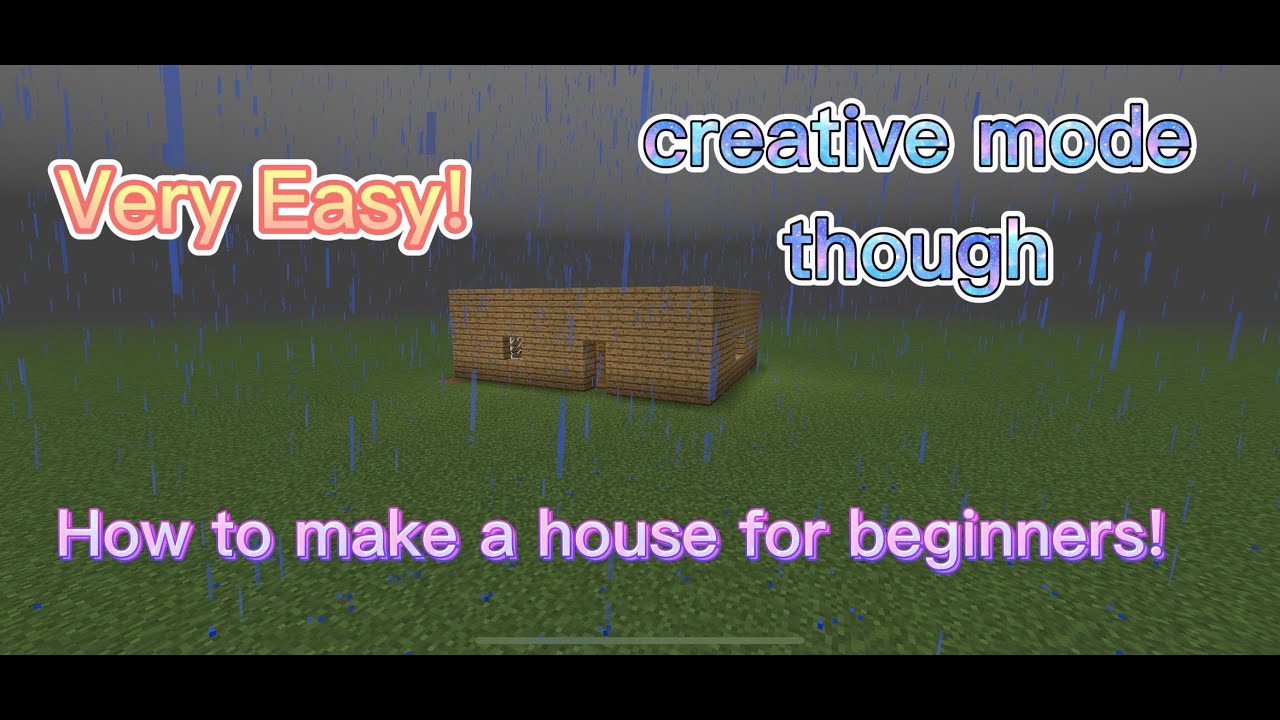 how to make a house in minecraft for beginners! - YouTube