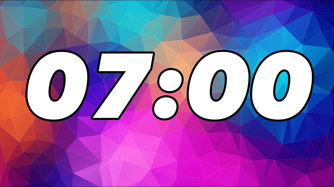 7 Minute Timer / 7 Minute Countdown ⏰ - YouTube