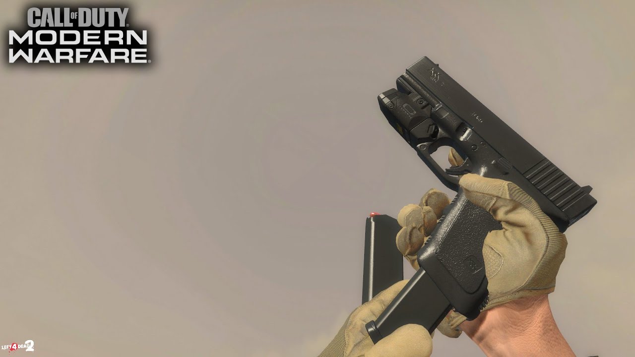 Left 4 Dead 2 Glock 21 X16 Black Call of Duty Modern Warfare 2019 ...