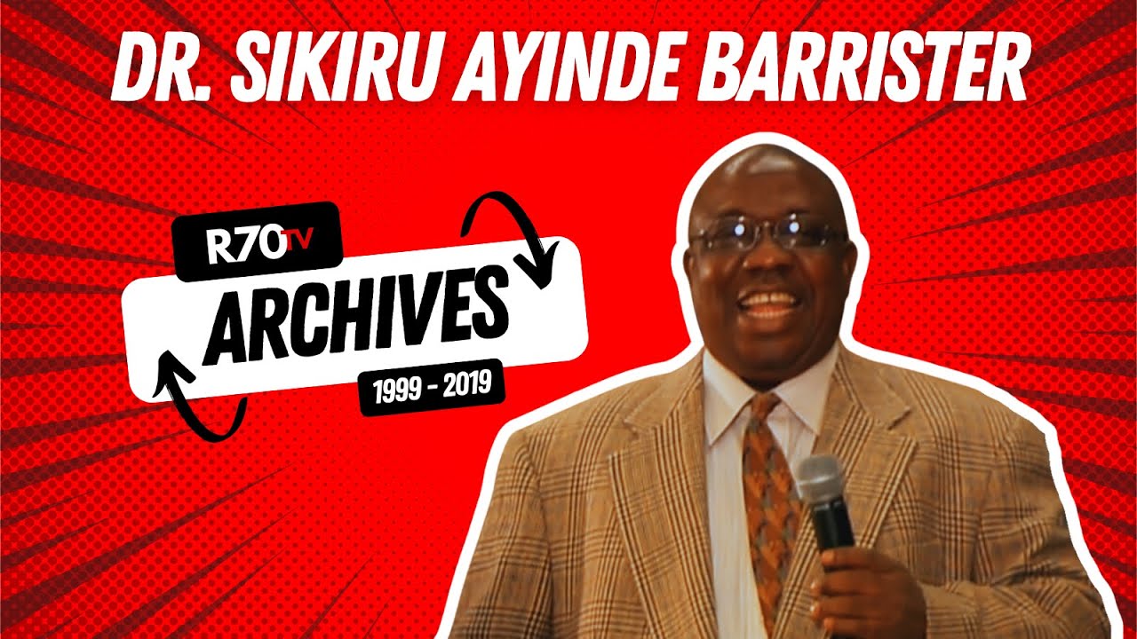 R70 ARCHIVES | Dr. Sikiru Ayinde Barrister rare performance footage in ...