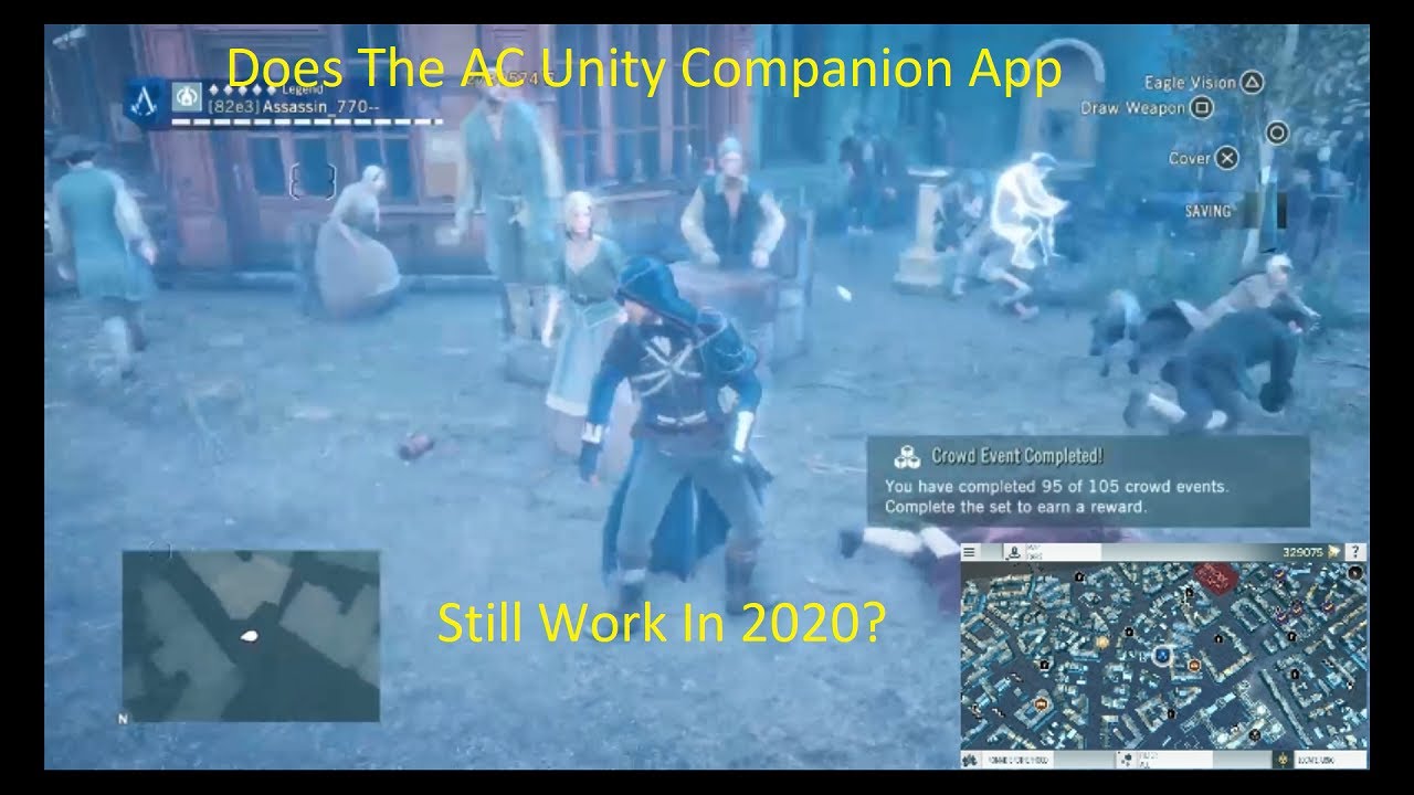 AC Unity Companion App Test Run In 2020 - YouTube